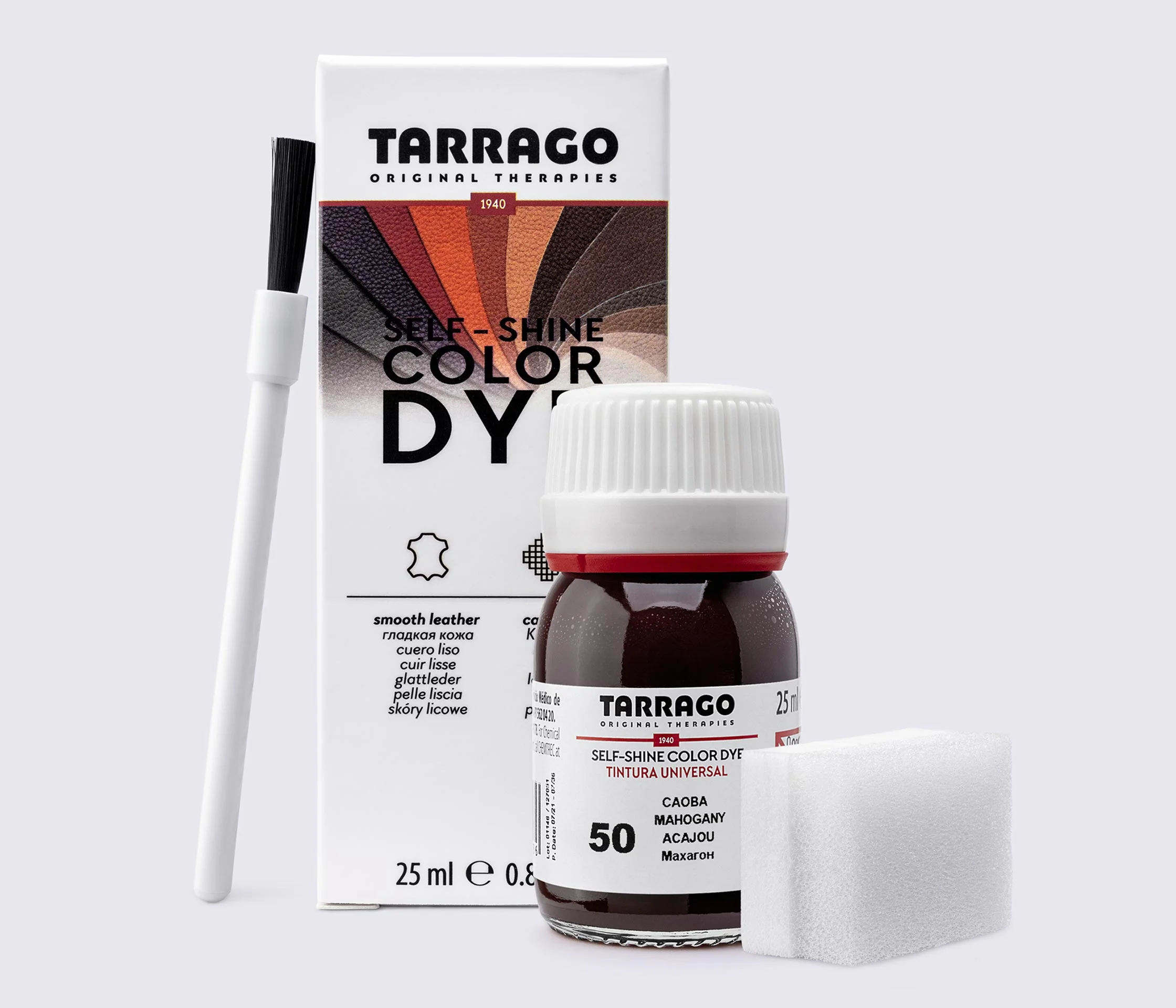 Краска для кожи и текстиля цв. махагон Tarrago Color Dye, 25 мл,TDC01 ...