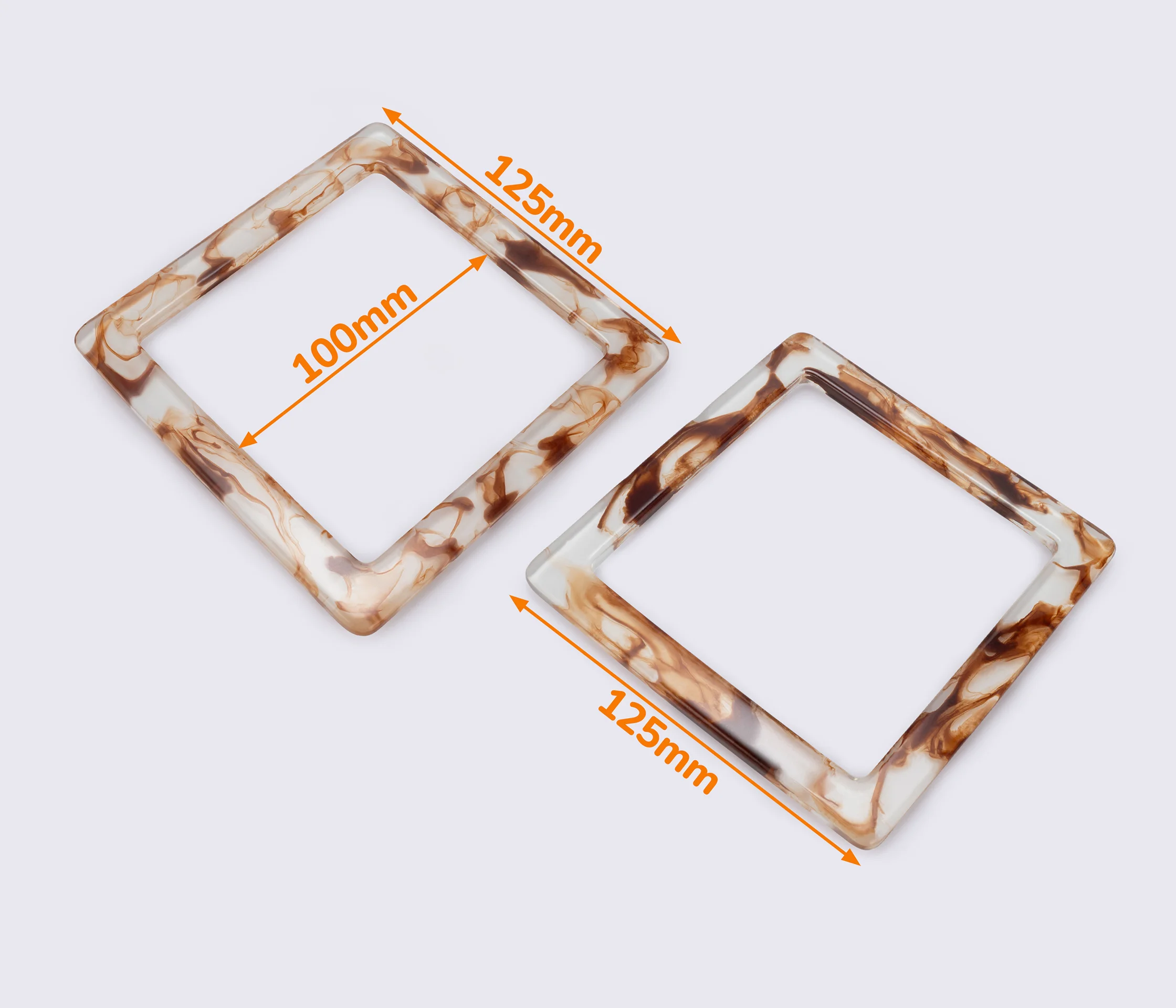 Ручки для сумки акриловые 100мм, (GG-341) (73455) – ХендиМаркет