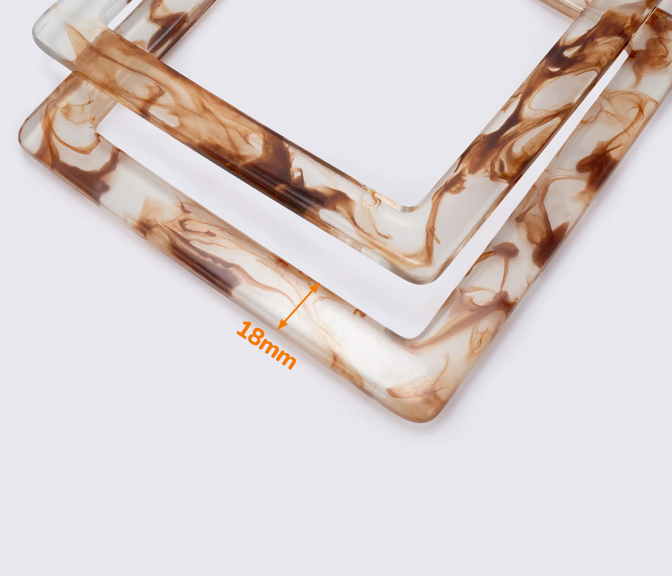 Ручки для сумки акриловые 100мм, (GG-341) (73455) – ХендиМаркет